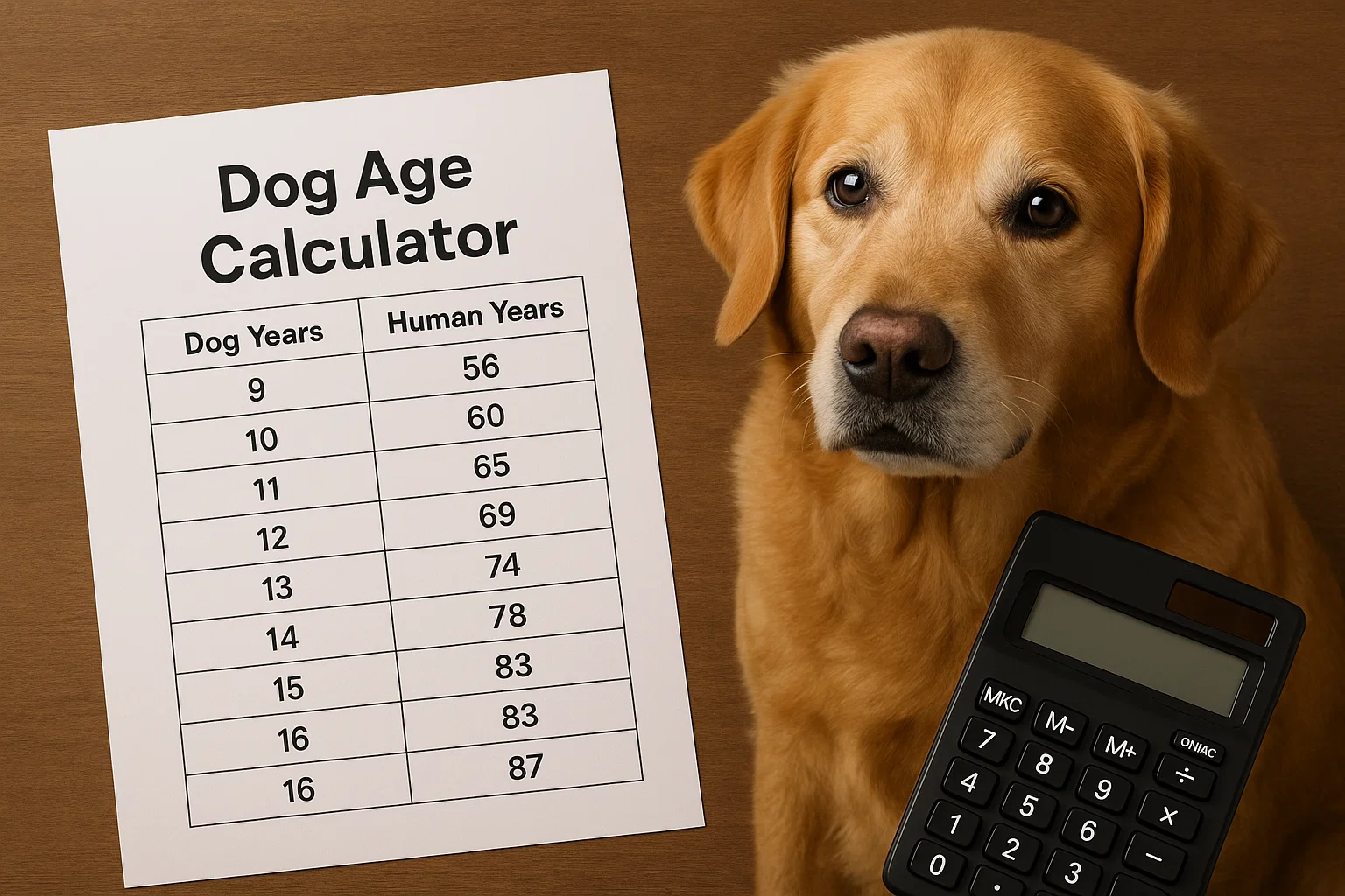 Dog Age Calculator – Convert Dog Years To Human Years